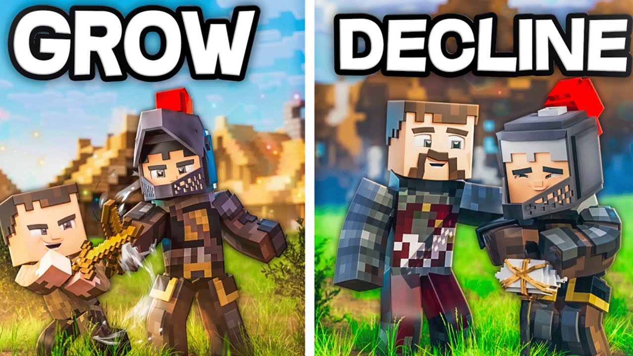 300 Players create a Realistic Medieval Civilization in Minecraft ...