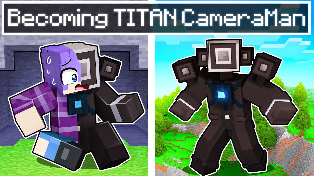 Becoming TITAN CAMERA Man in Minecraft! - Minecraft videos