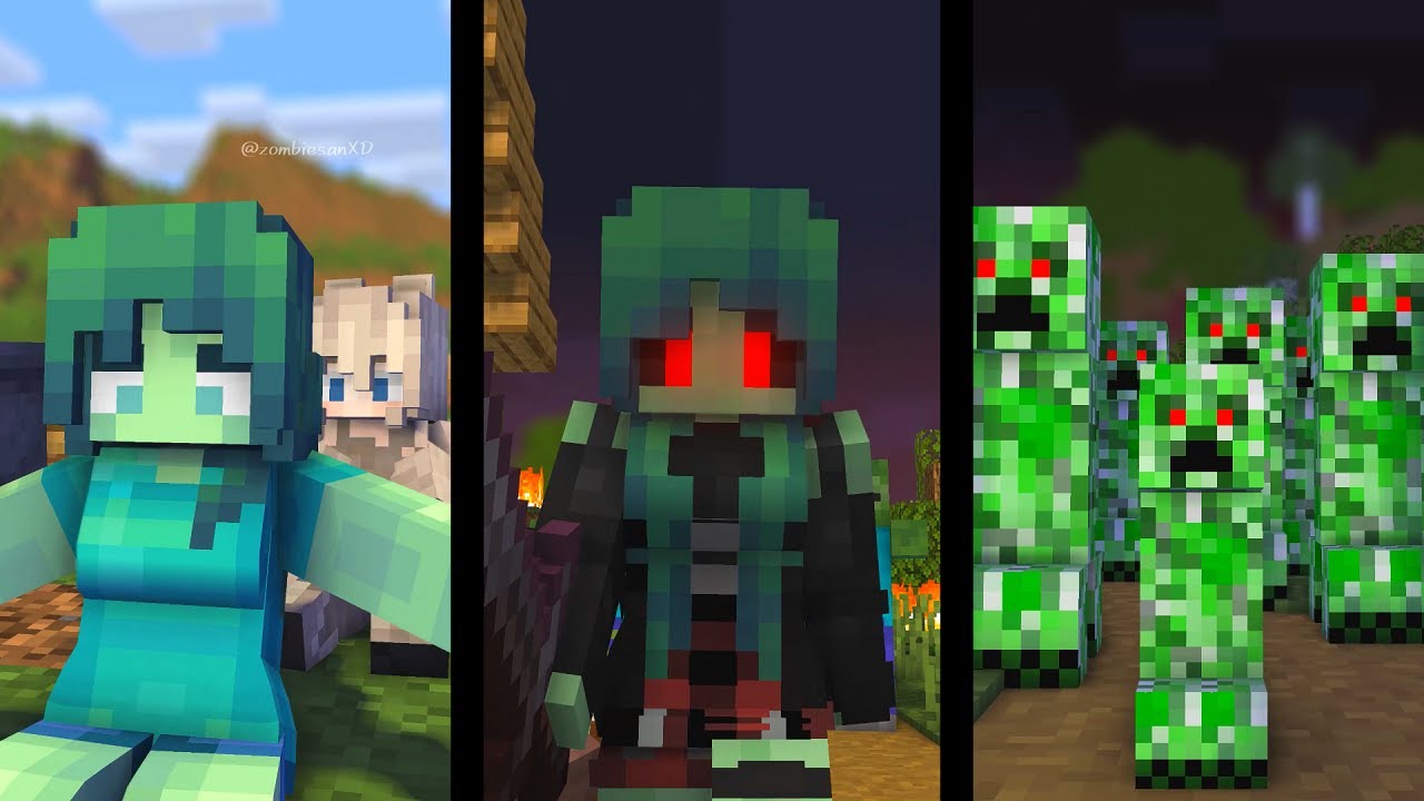 Best of Zombie San - Minecraft Shorts Animation Part1 - Minecraft videos