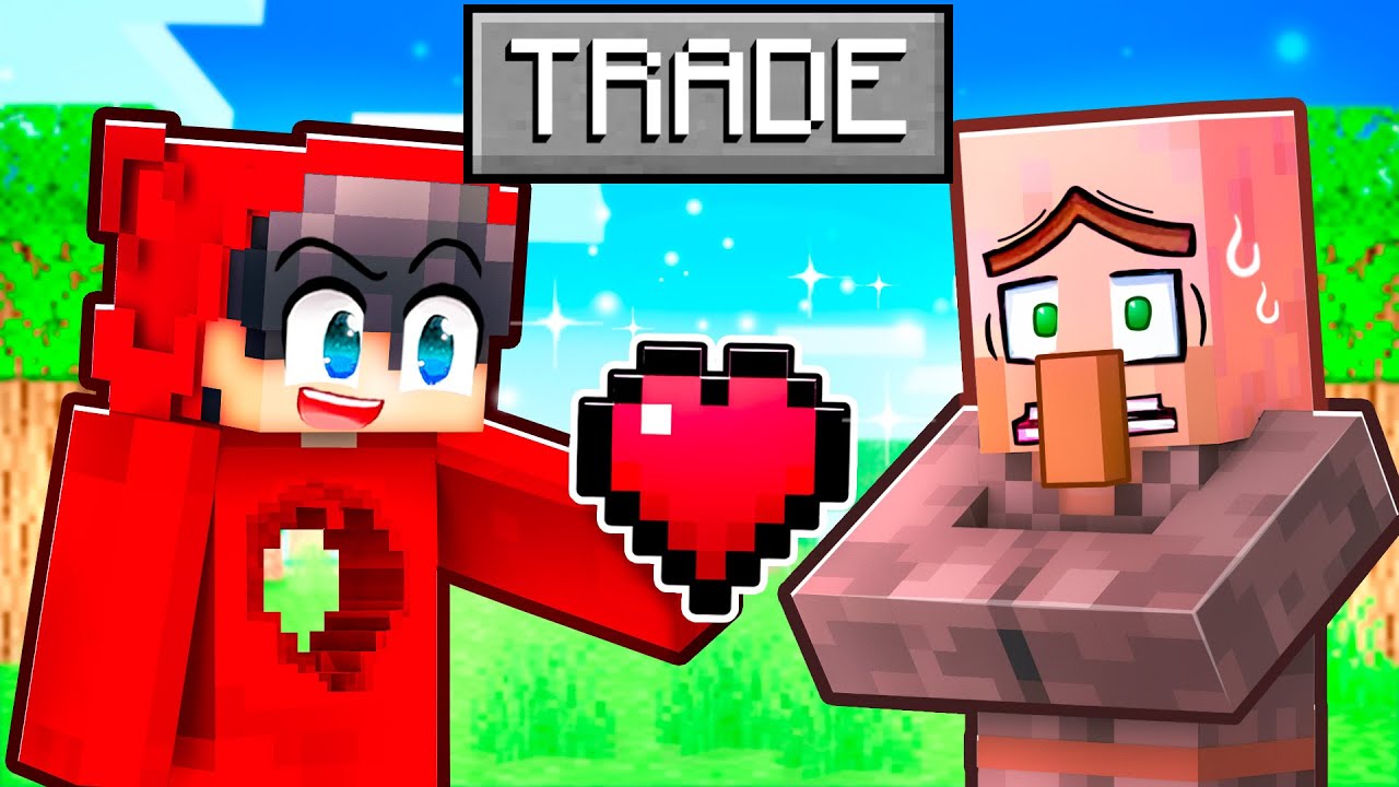 Cash can TRADE HEARTS in Minecraft! - Minecraft videos