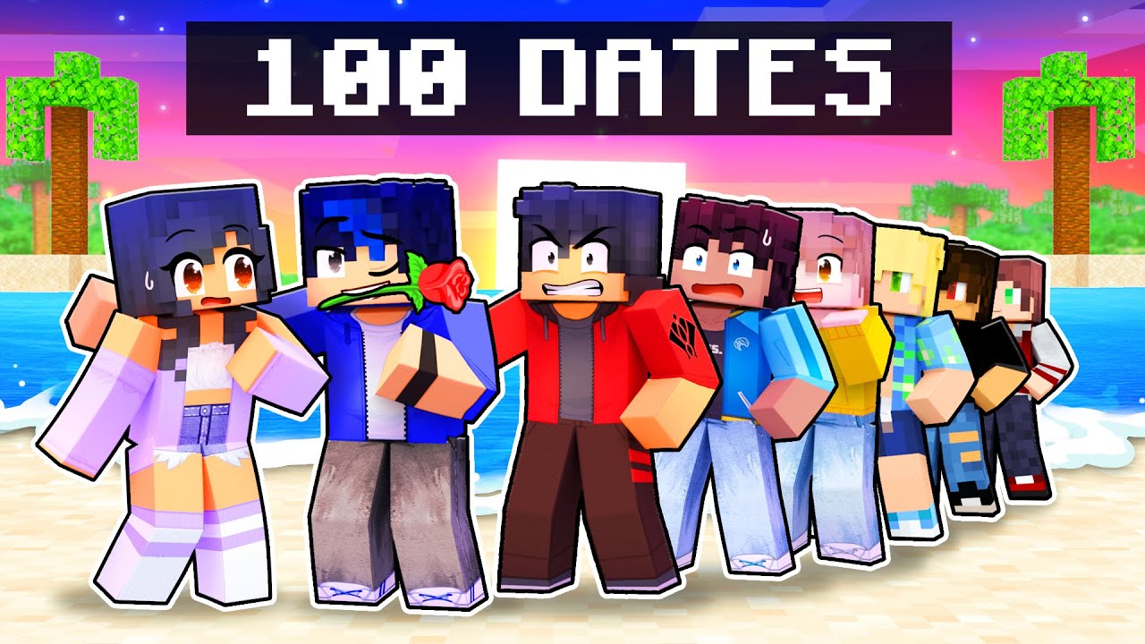 Going on 100 DATES in Minecraft! - Minecraft videos