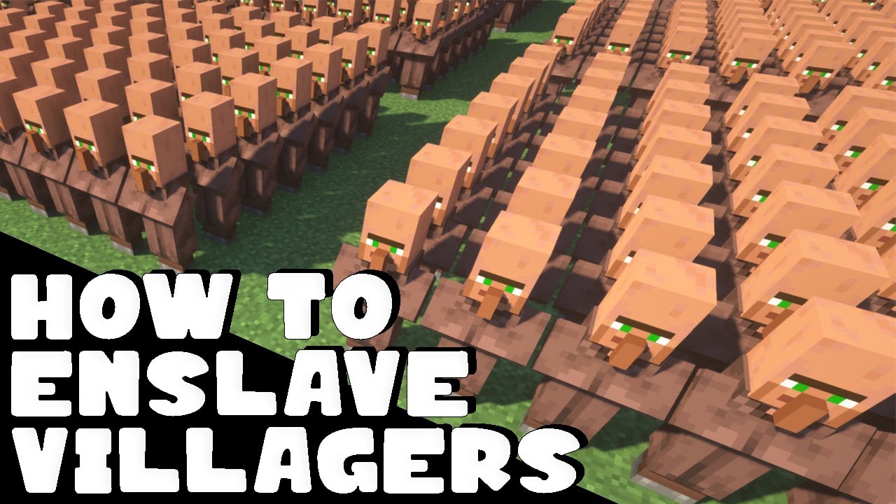 How To Enslave Villagers in Minecraft - Minecraft videos