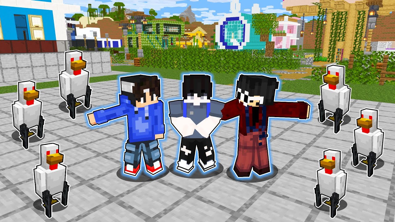 Hunting CRAZY CHICKEN in Minecraft | OMO City - Minecraft videos