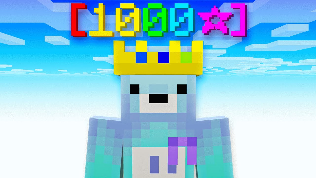 I Hit 1,000 Stars on Minecraft Bedwars... - Minecraft videos