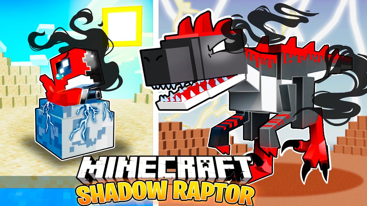 I Survived 100 Days as a SHADOW RAPTOR in HARDCORE Minecraft ...