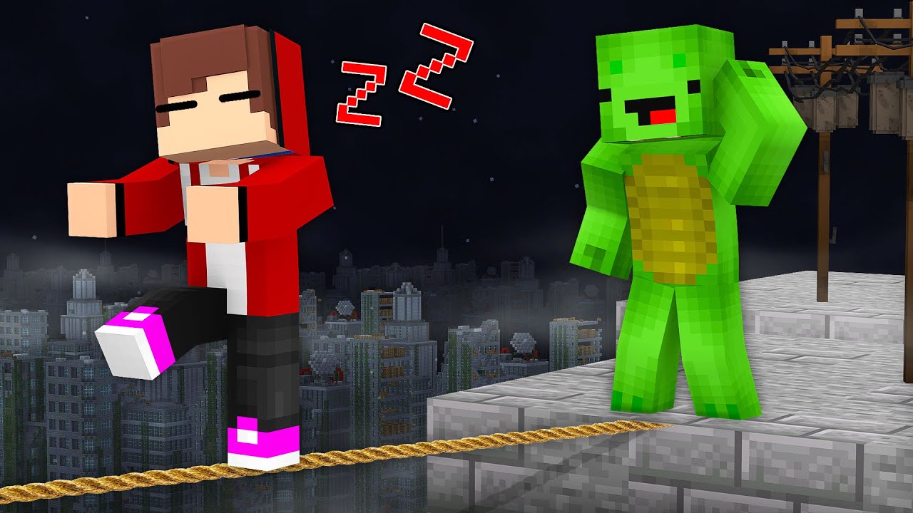 JJ Became a SLEEPWALKER in Minecraft (Maizen) - Minecraft videos