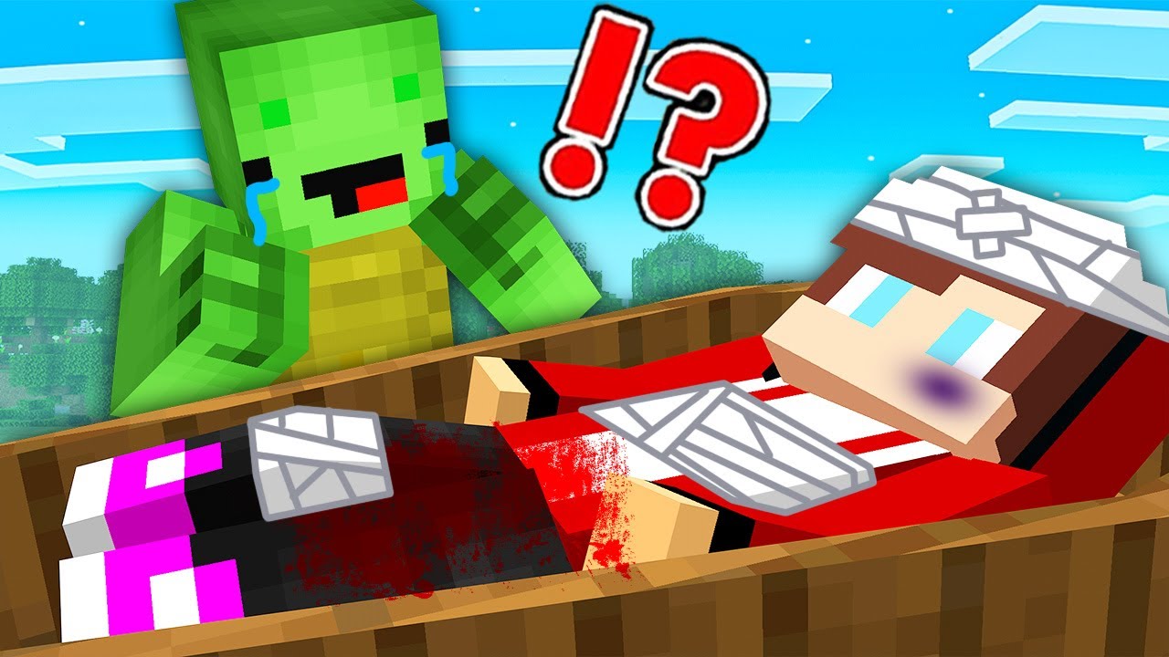JJ Faked His DEATH in Minecraft! (Maizen) - Minecraft videos