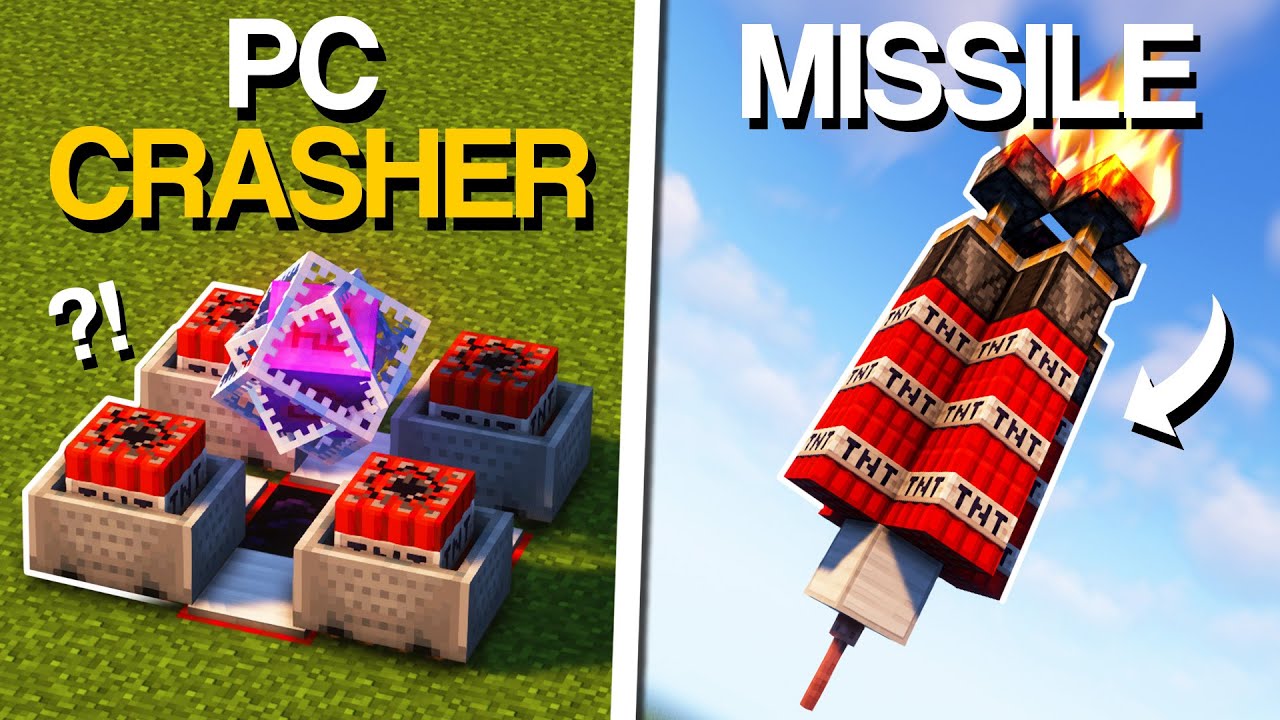 Minecraft: 10+ BEST Bomb Build Hacks! - Minecraft videos