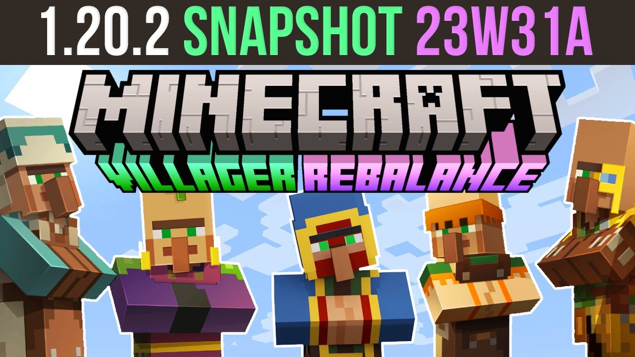 Minecraft 1.20.2 Snapshot 23W31A - The Villager Update? - Minecraft videos
