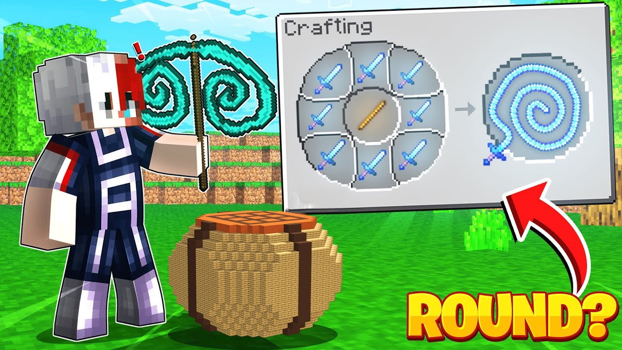 Minecraft But Crafts Get ROUNDER!! - Minecraft videos