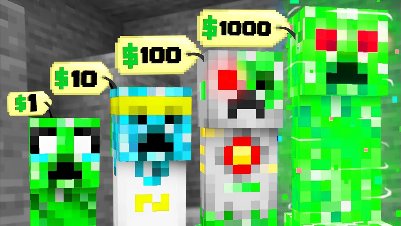 Minecraft But I Can BUY CUSTOM CREEPERS! - Minecraft videos