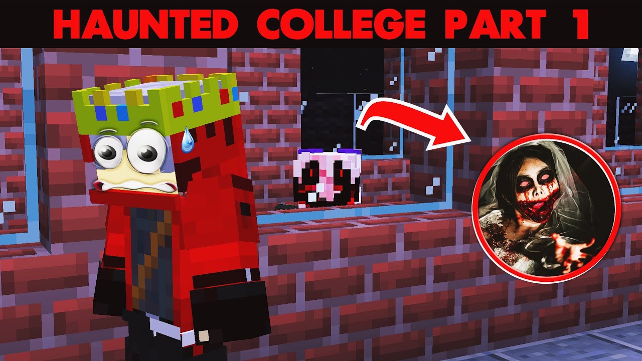 Minecraft Haunted College | Minecraft Horror Story in Hindi Part 1 ...