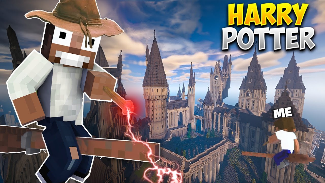 Minecraft, I am HARRY POTTER in Minecraft || Realistic Harry Potter Mod ...