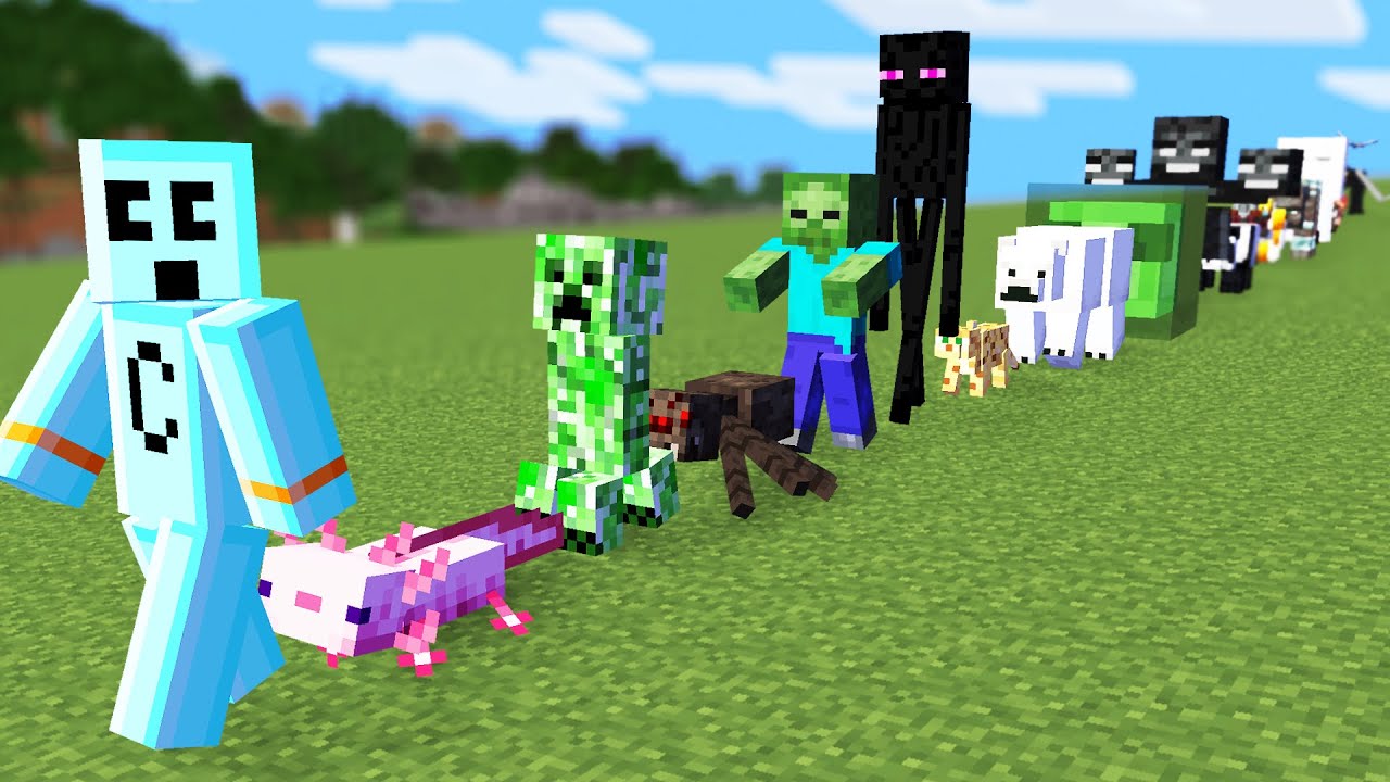 Minecraft but I can Tame All Mobs - Minecraft videos