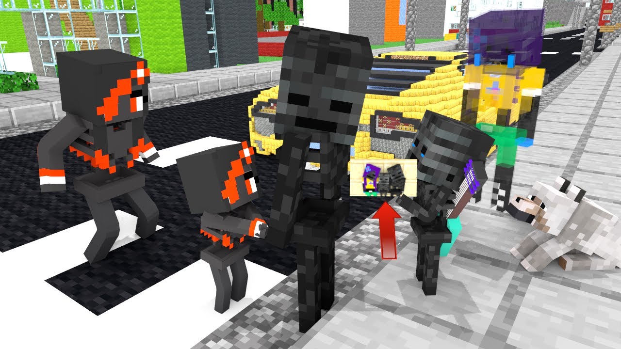 Monster School : Baby Wither Skeleton has no parents - Minecraft ...