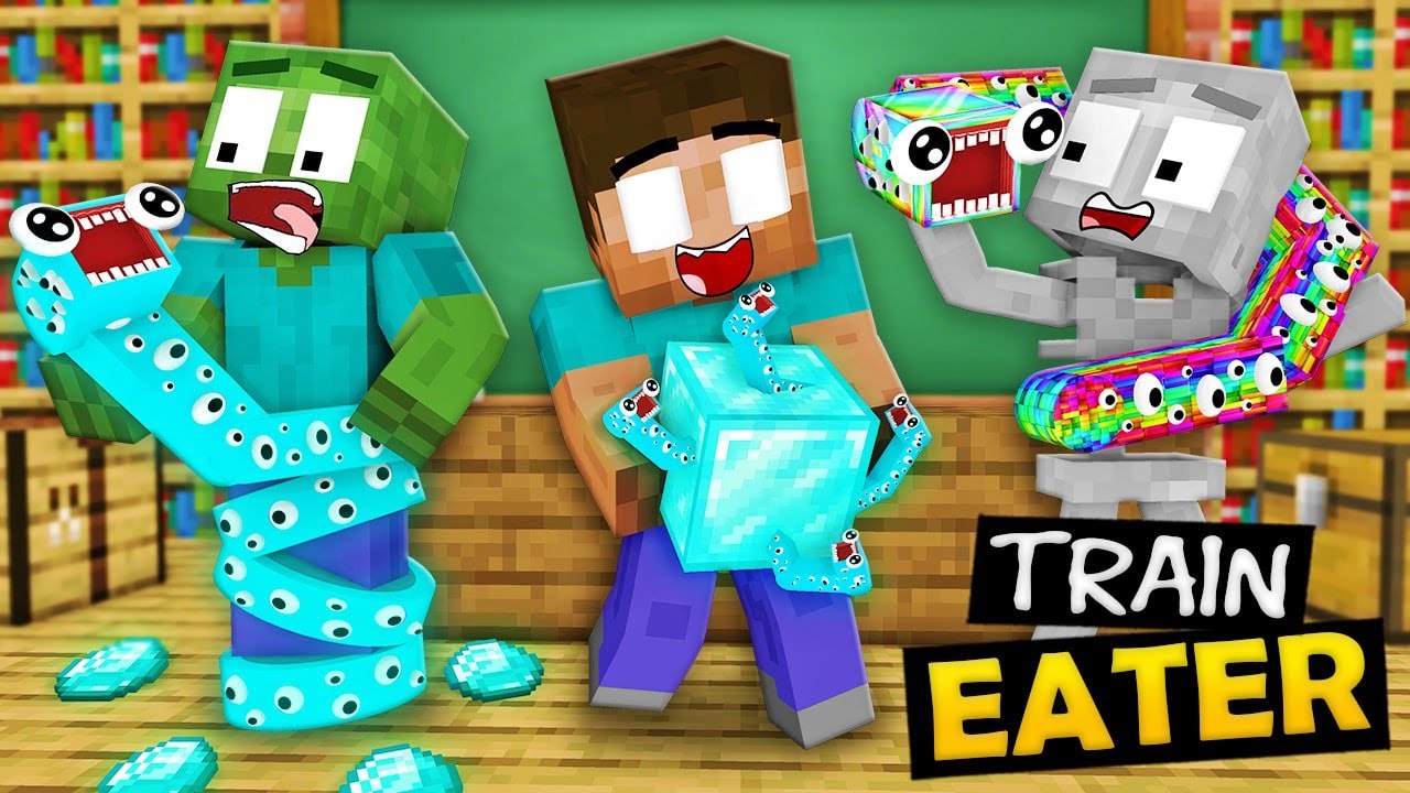 Monster School : DIAMOND EATER vs TRAIN EATER | CHOO CHOO CHARLES ...