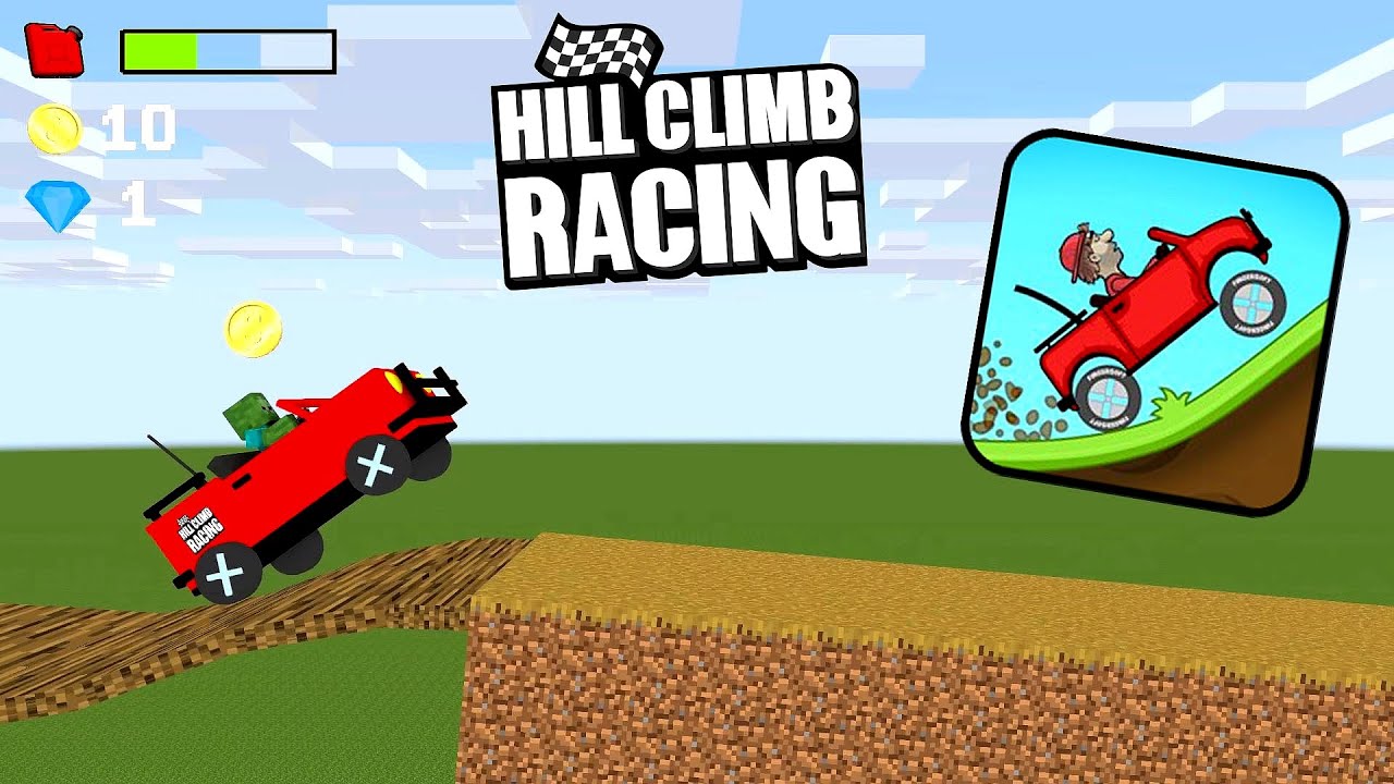 Monster School : HILL CLIMB RACING CHALLENGE - Minecraft Animation ...