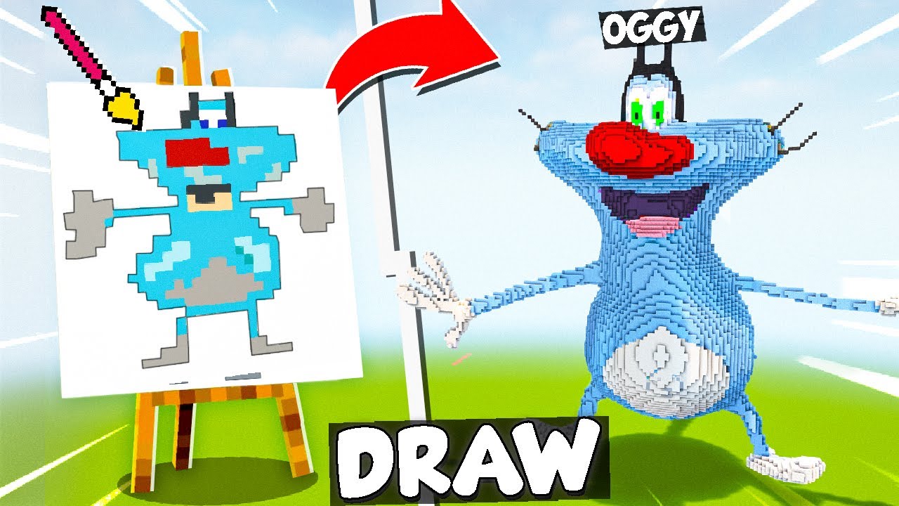 NOOB vs PRO: DRAWING BUILD COMPETITION in Minecraft [Episode 4 ...