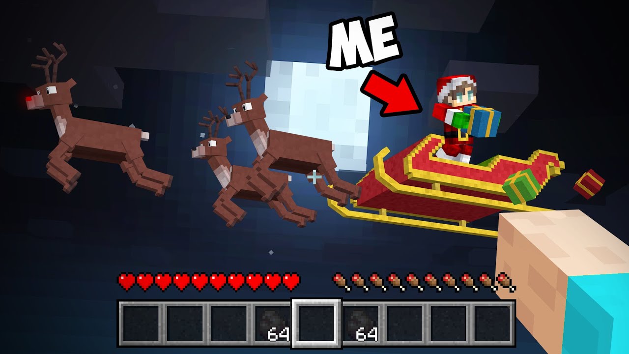 Playing Minecraft as SANTA! - Minecraft videos