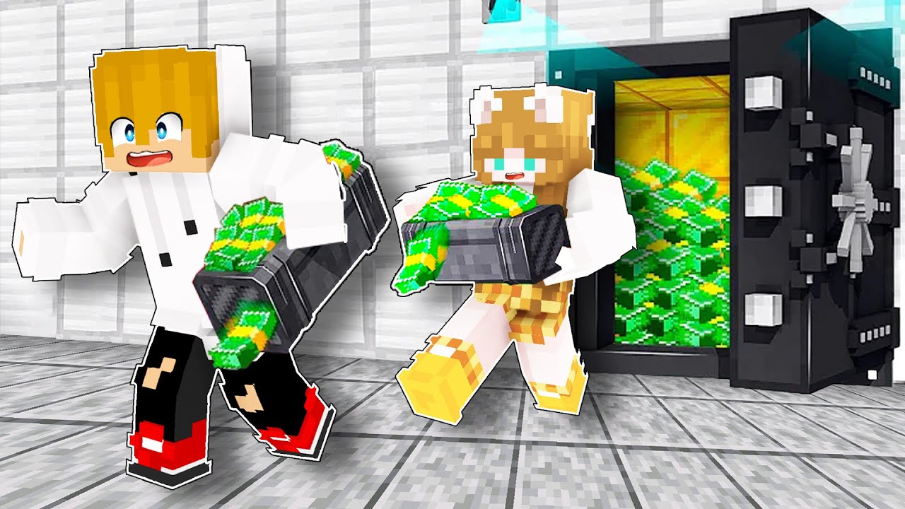 Robbing a Bank Vault in Minecraft! (Tagalog) - Minecraft videos