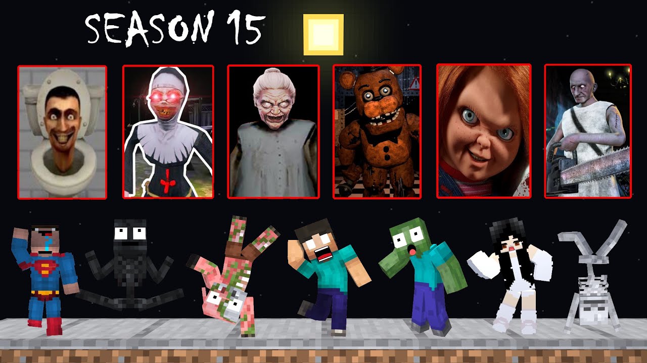 Season 15 Ghosts Team Vs Monster School Team : Minecraft Animation ...
