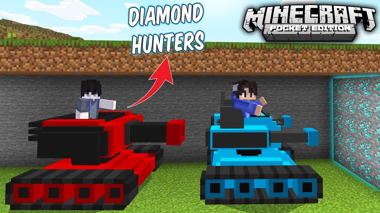 TANK MINING kame gamit ang NEW ITEMS | Minecraft PE - Minecraft videos