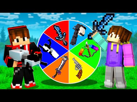 The Roulette of SUPER OP Weapons in Minecraft !!!! - Minecraft videos