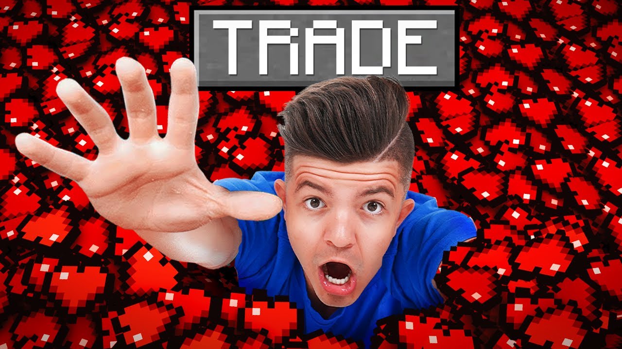 Trading 1,000,000 Hearts in Minecraft - Minecraft videos