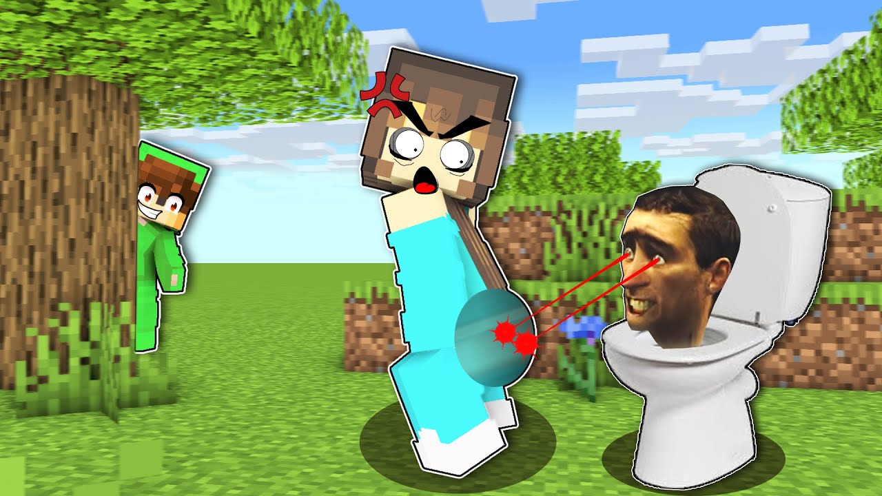 Using SKIBIDI TOILET To PRANK My Friends! | Minecraft PE - Minecraft videos