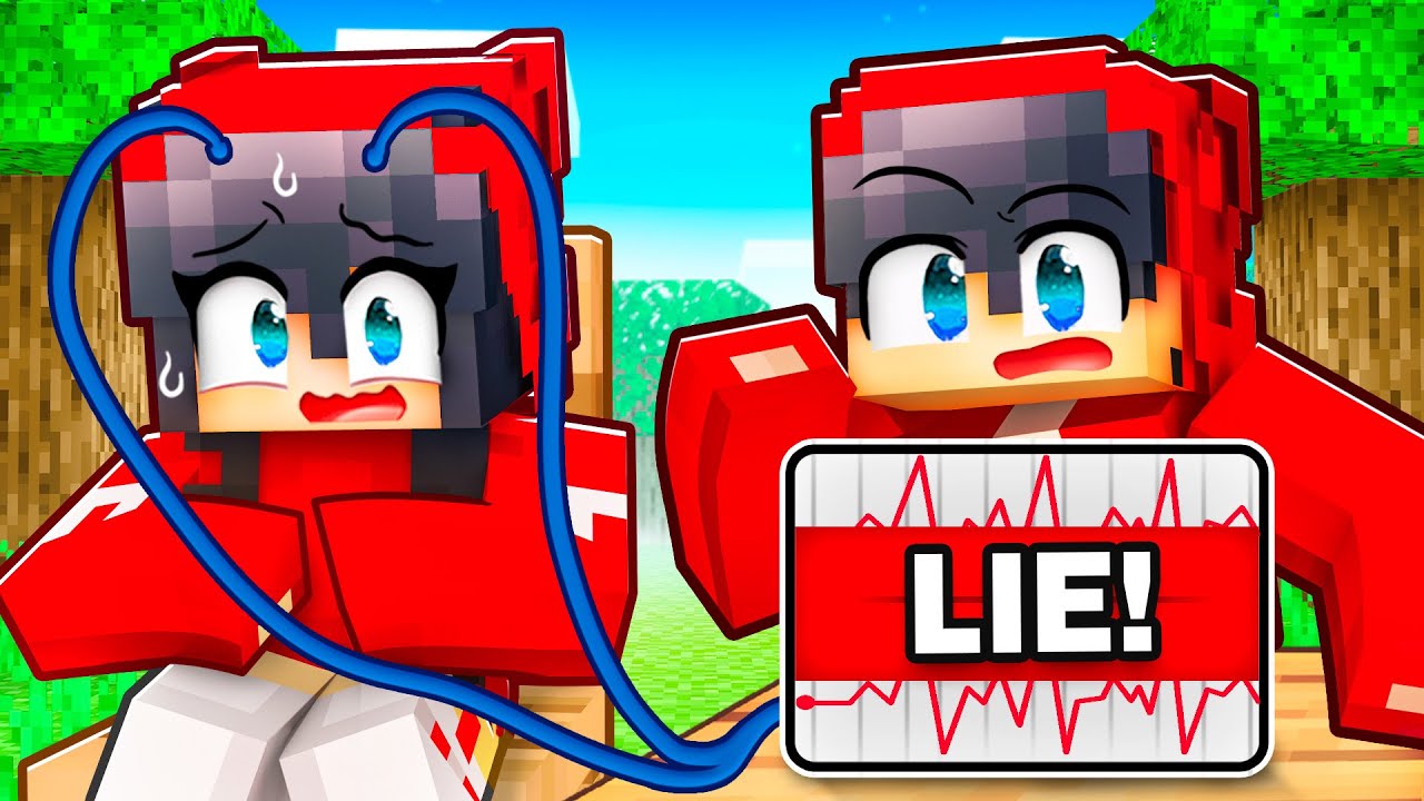 Using a Lie Detector on MY SISTER in Minecraft! - Minecraft videos