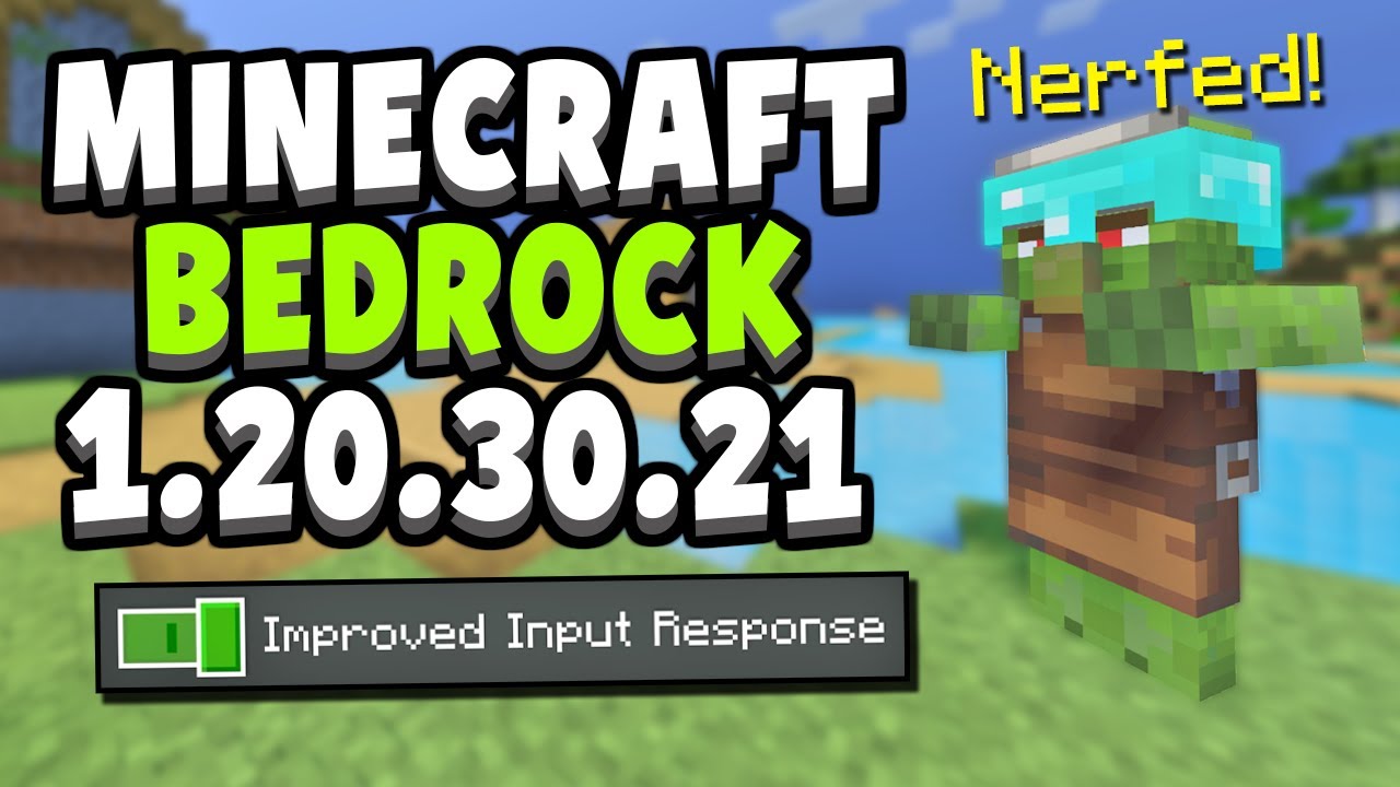 VILLAGER CURING NERFS ADDED! in Minecraft Bedrock 1.20.30.21 Beta ...
