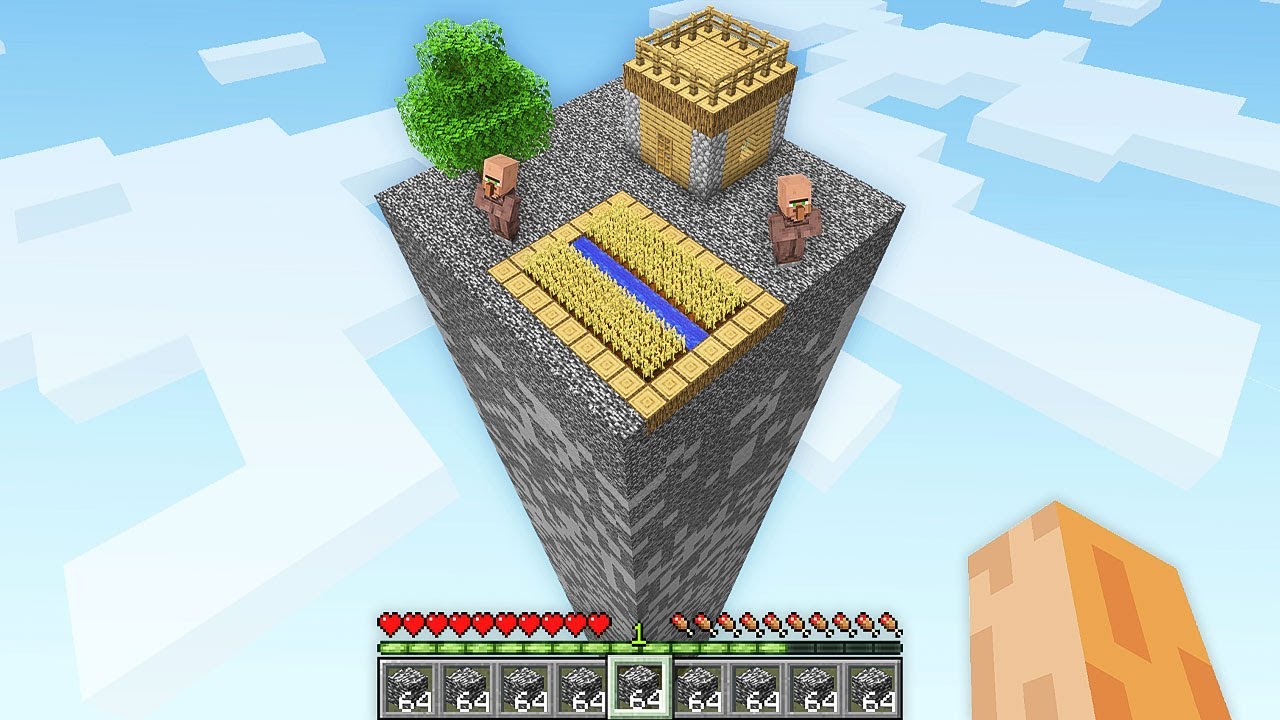 Who Build this TALLEST BEDROCK CHUNK In My Minecraft World ??? Giant ...