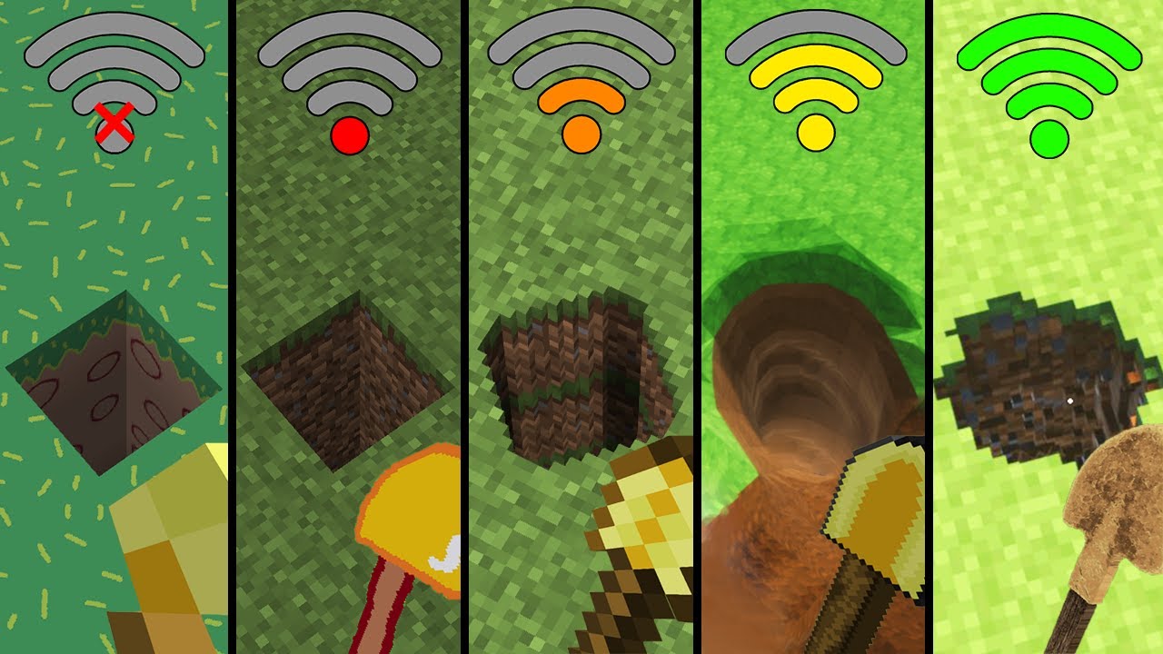 physics with different Wi-Fi in Minecraft - Minecraft videos