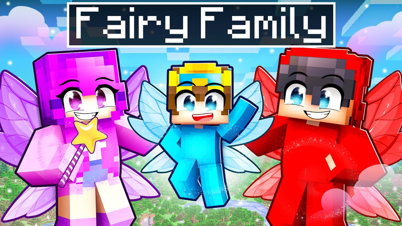 Adopted By FAIRY FAMILY In Minecraft! - Minecraft videos