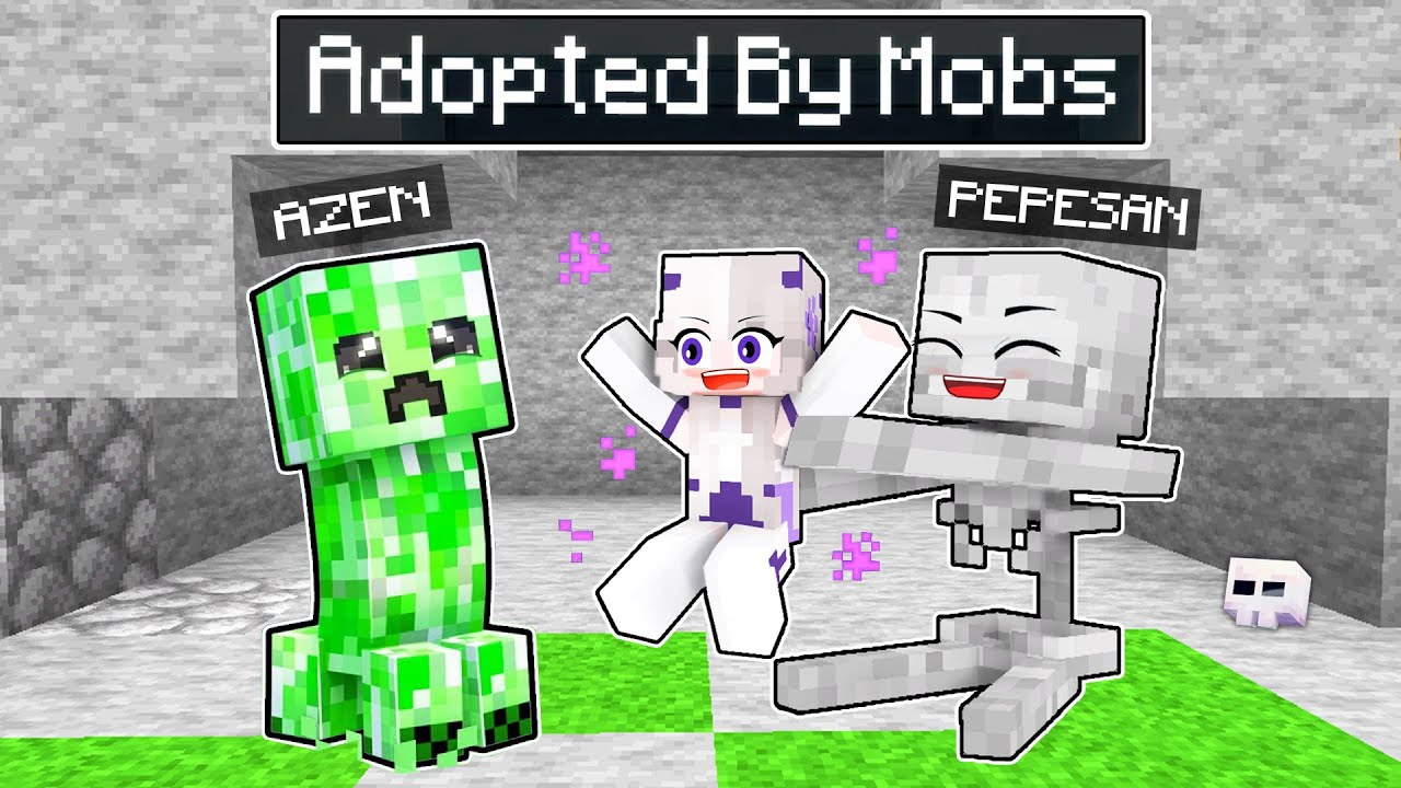 Adopted By MOBS In Minecraft! - Minecraft videos