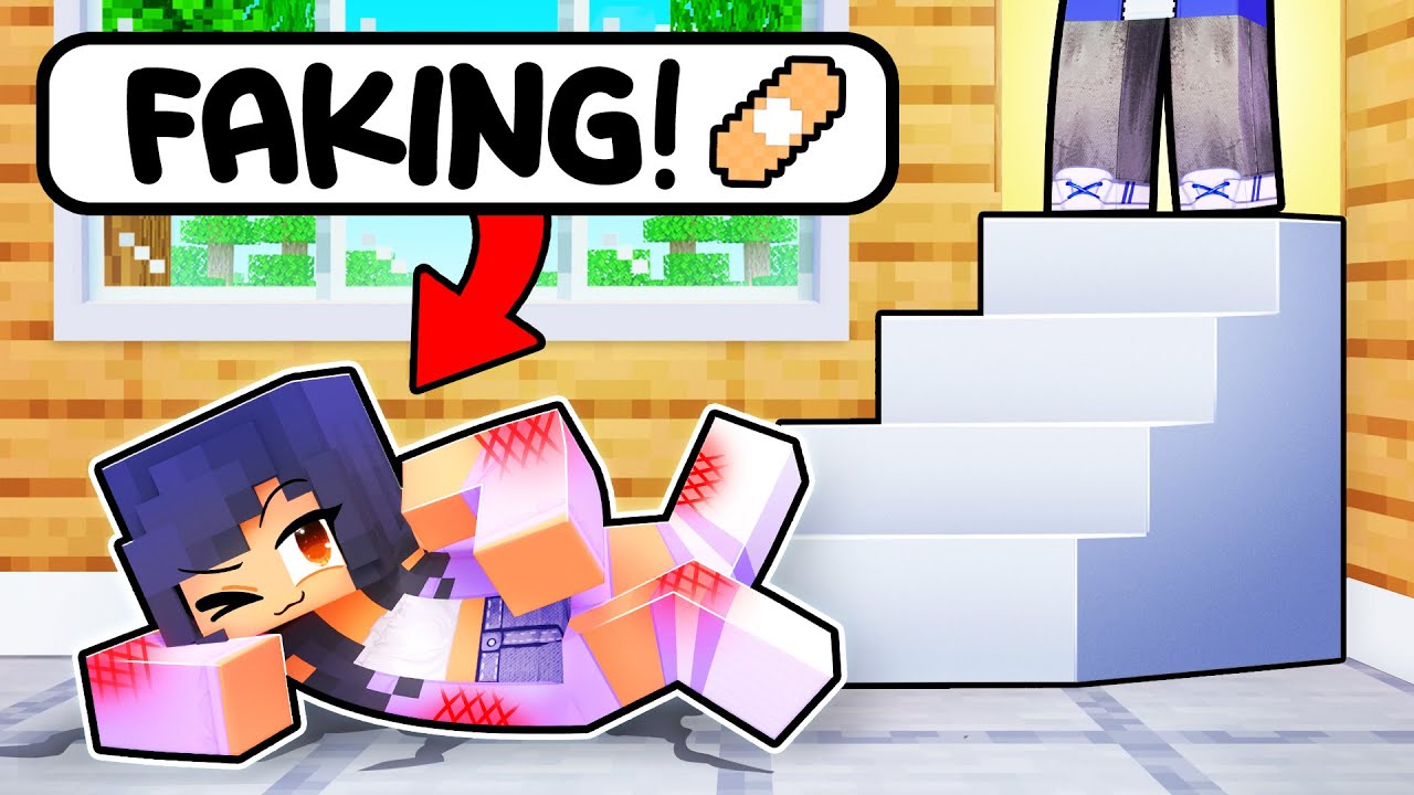 Aphmau Faked GETTING HURT in Minecraft! - Minecraft videos