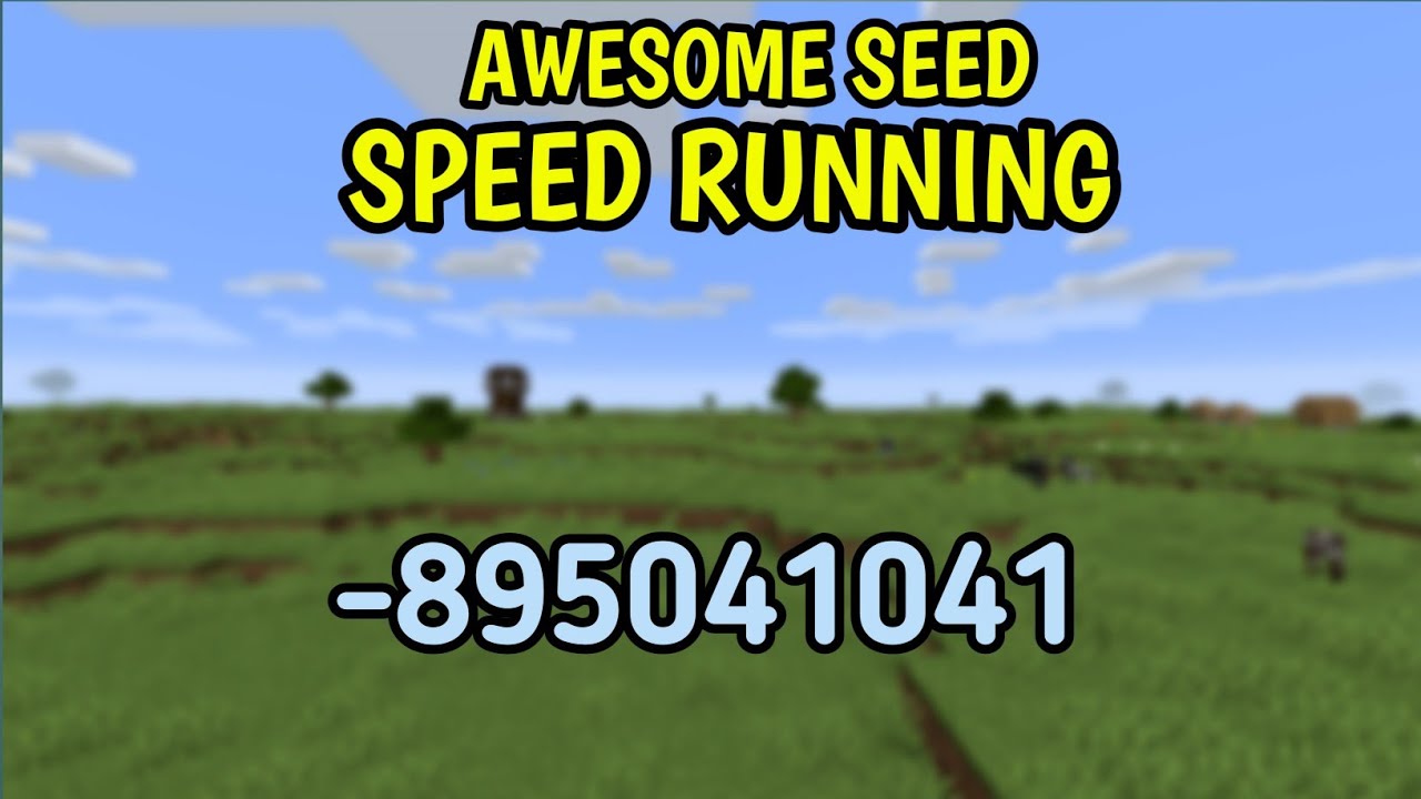 BEST SEED For Minecraft SPEEDRUNNING #Shorts - Minecraft videos