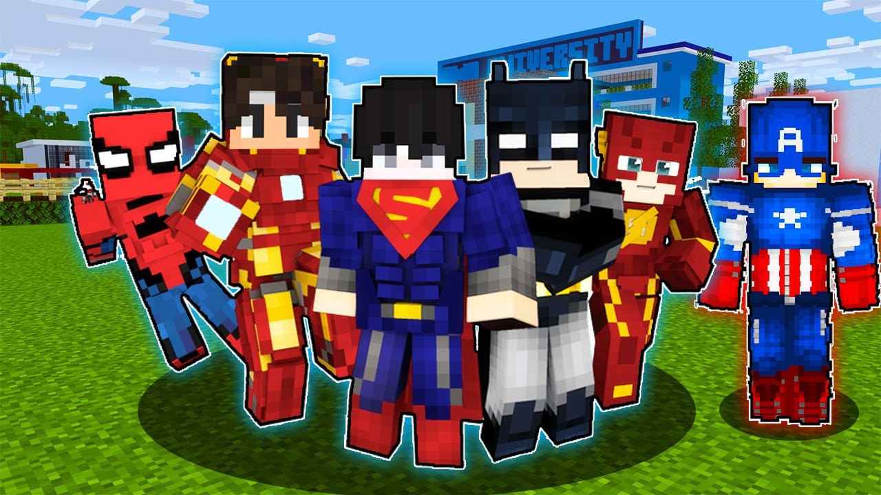 Best of Minecraft - SUPER HEROES | OMO City - Minecraft videos