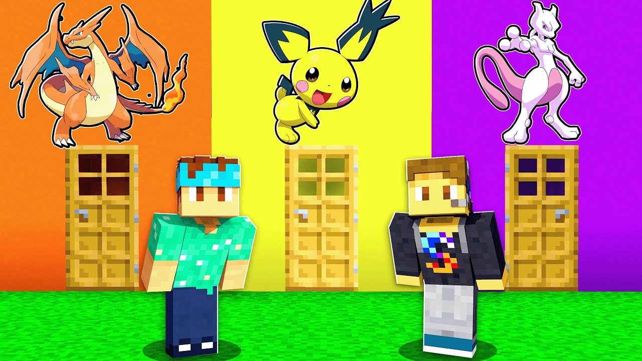 Don’t Choose the Wrong POKEMON Door in Pixelmon! (Minecraft) - Minecraft videos