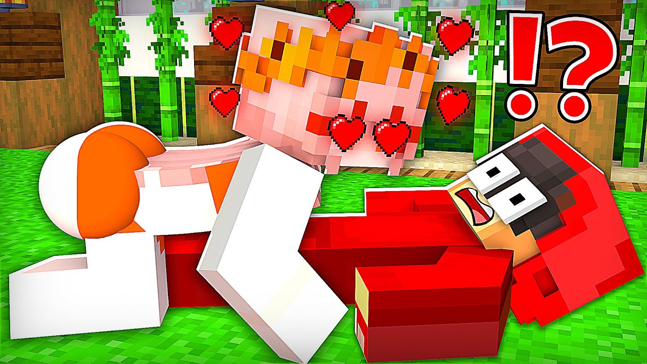 Fan Mia is in LOVE with Cash - Funny Story in Minecraft - Minecraft videos