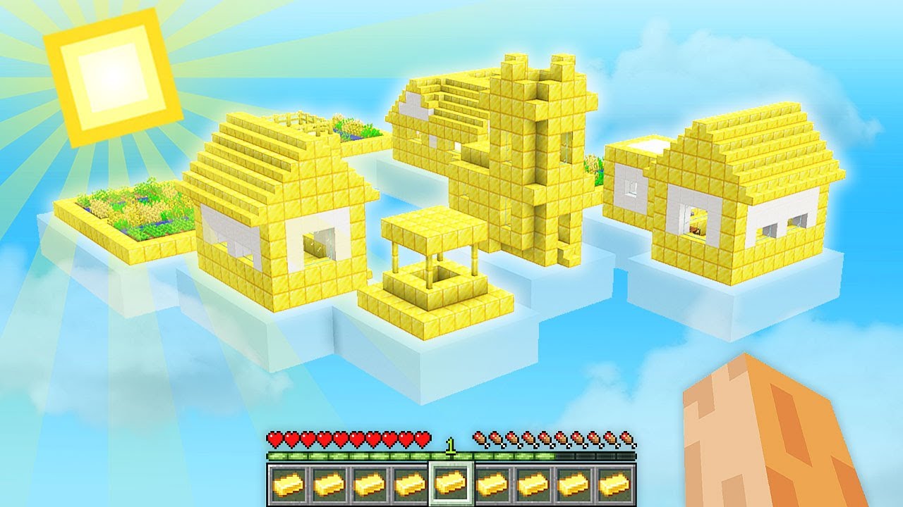 How I found this HEAVEN VILLAGE Around CLOUDS in My Minecraft World ...