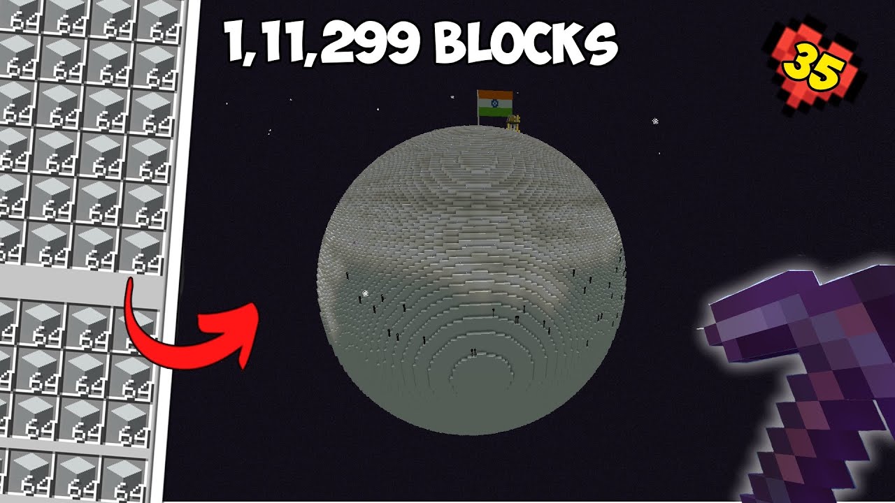I Built a REAL Moon in Minecraft Hardcore - Minecraft videos