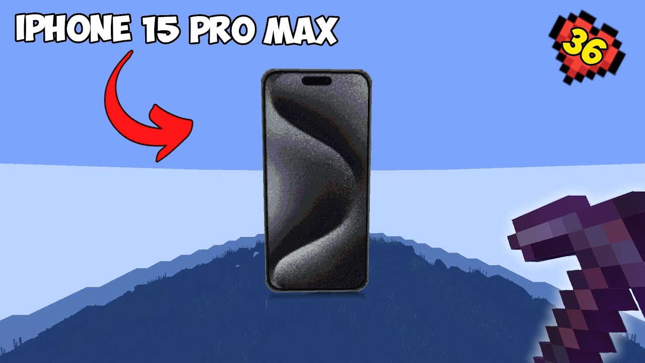 I Built iPhone 15 Pro Max in Minecraft Hardcore - Minecraft videos