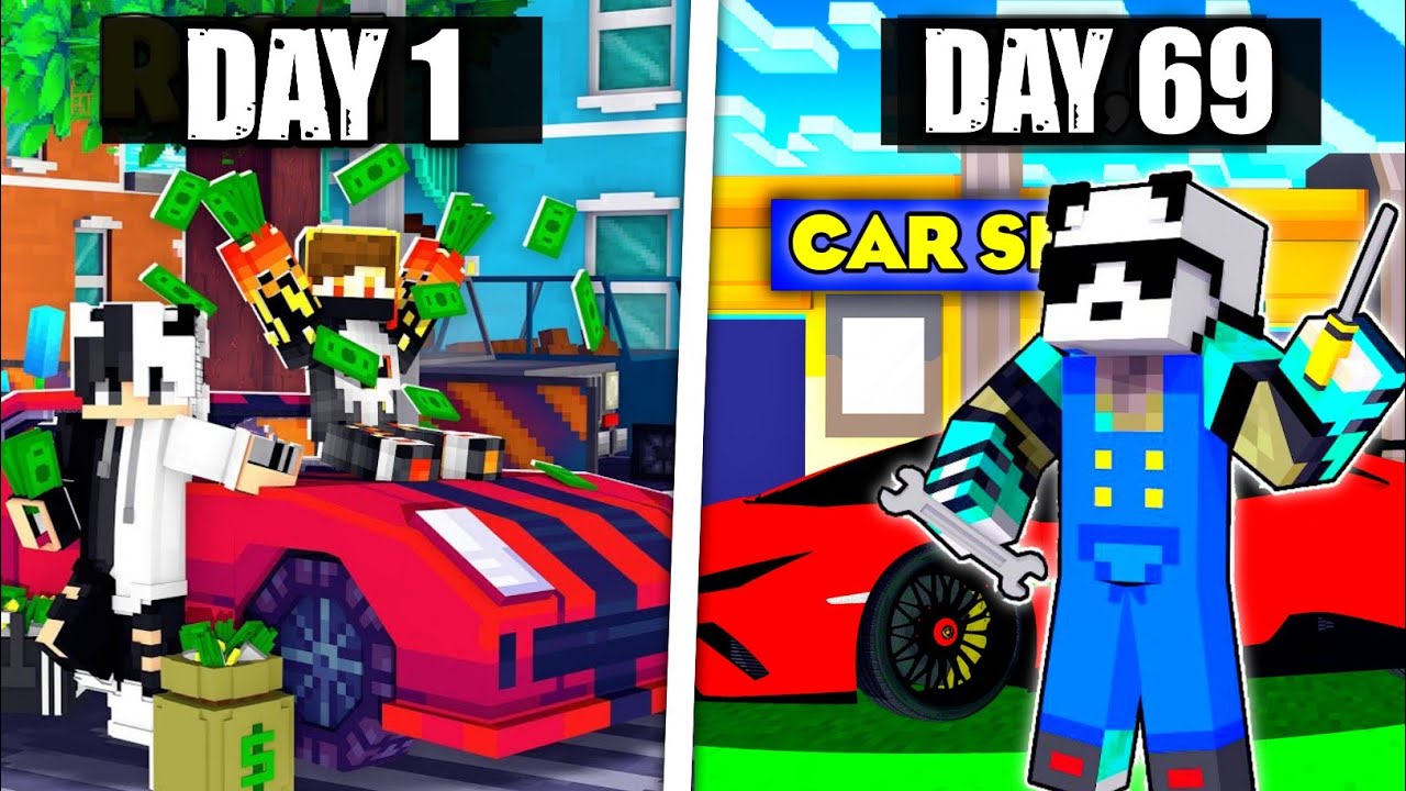 I Opened My Own CAR SHOWROOM in Minecraft - Minecraft videos