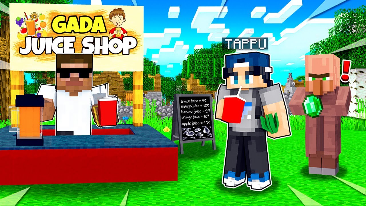 I Opened a Epic Juice Shop with Tappu in Minecraft... - Minecraft videos