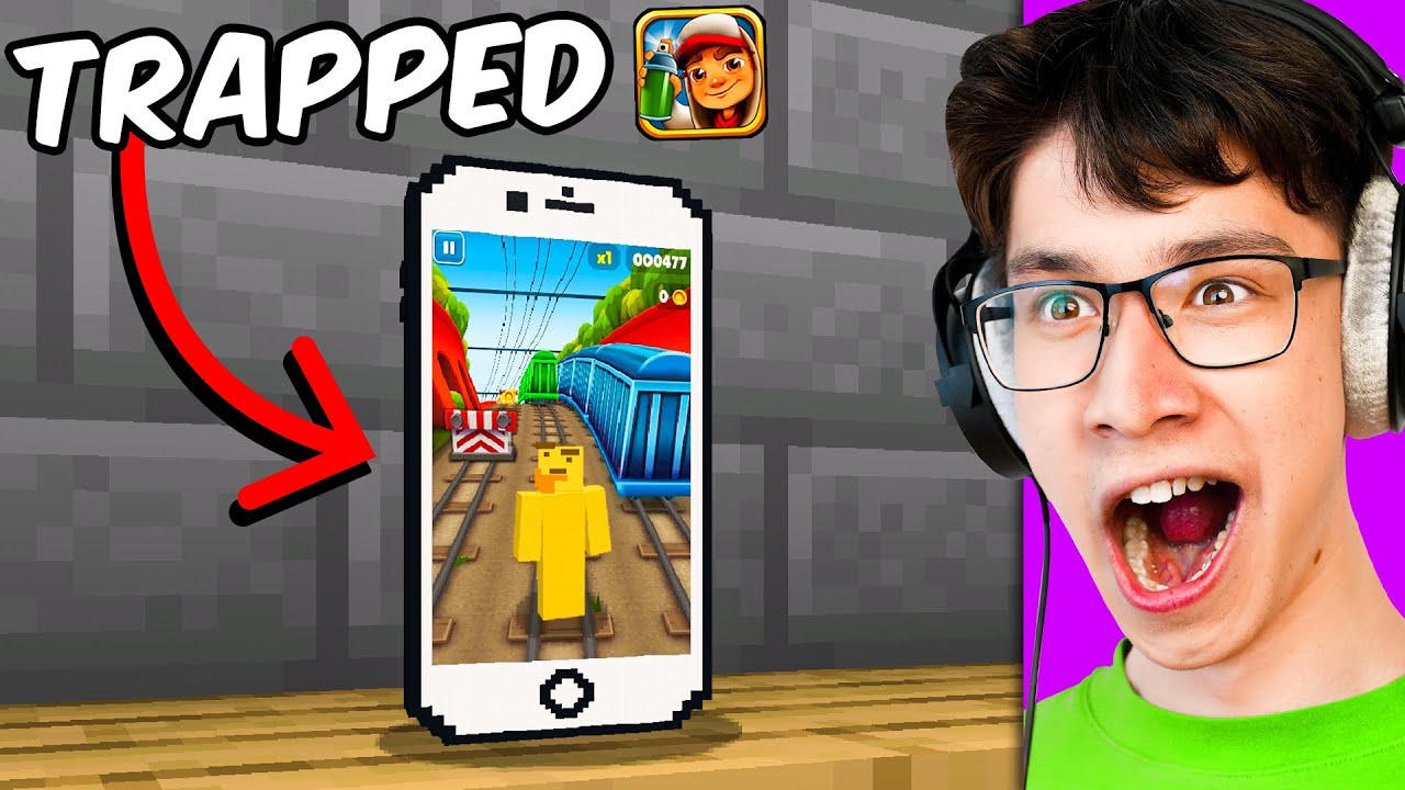 I Trapped My Friends in SUBWAY SURFERS in Minecraft - Minecraft videos
