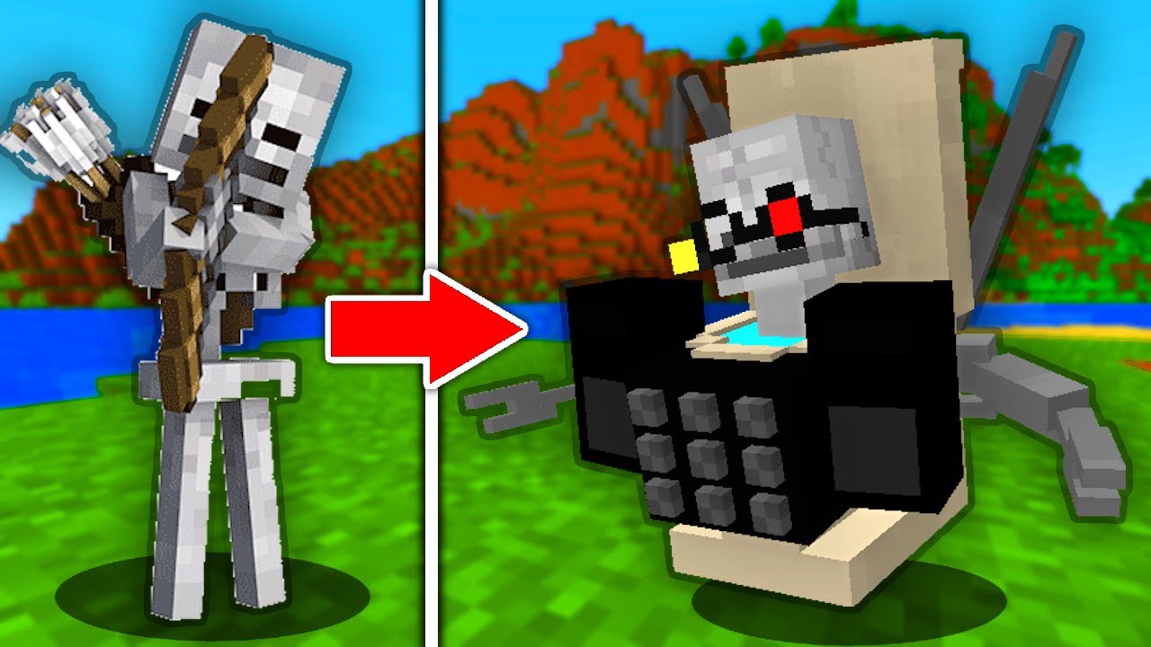 I Remade Every Mob Into Skibidi Toilet In Minecraft Again Minecraft