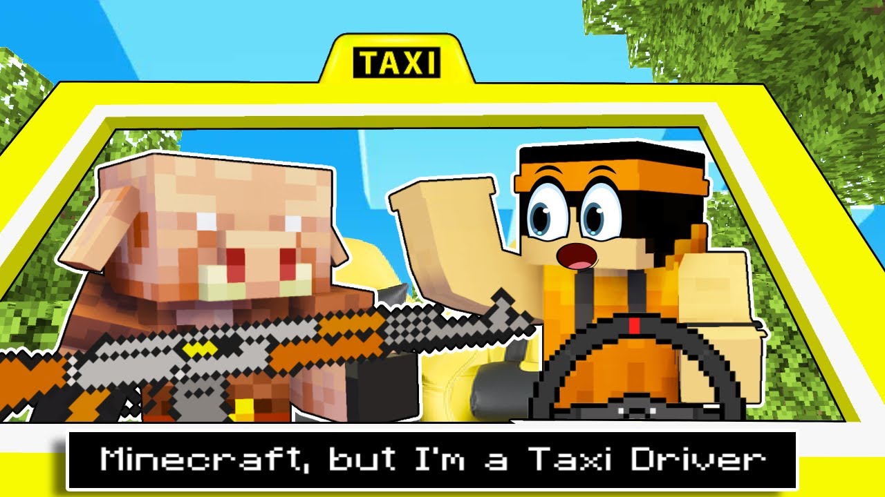 I'm a TAXI DRIVER, but something HAPPENED - Minecraft videos