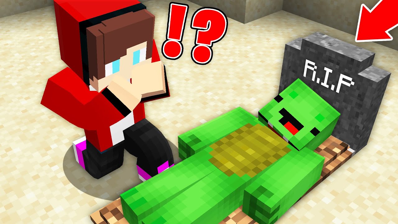 JJ SAVES Mikey from DEATH in Minecraft Maizen - Minecraft videos