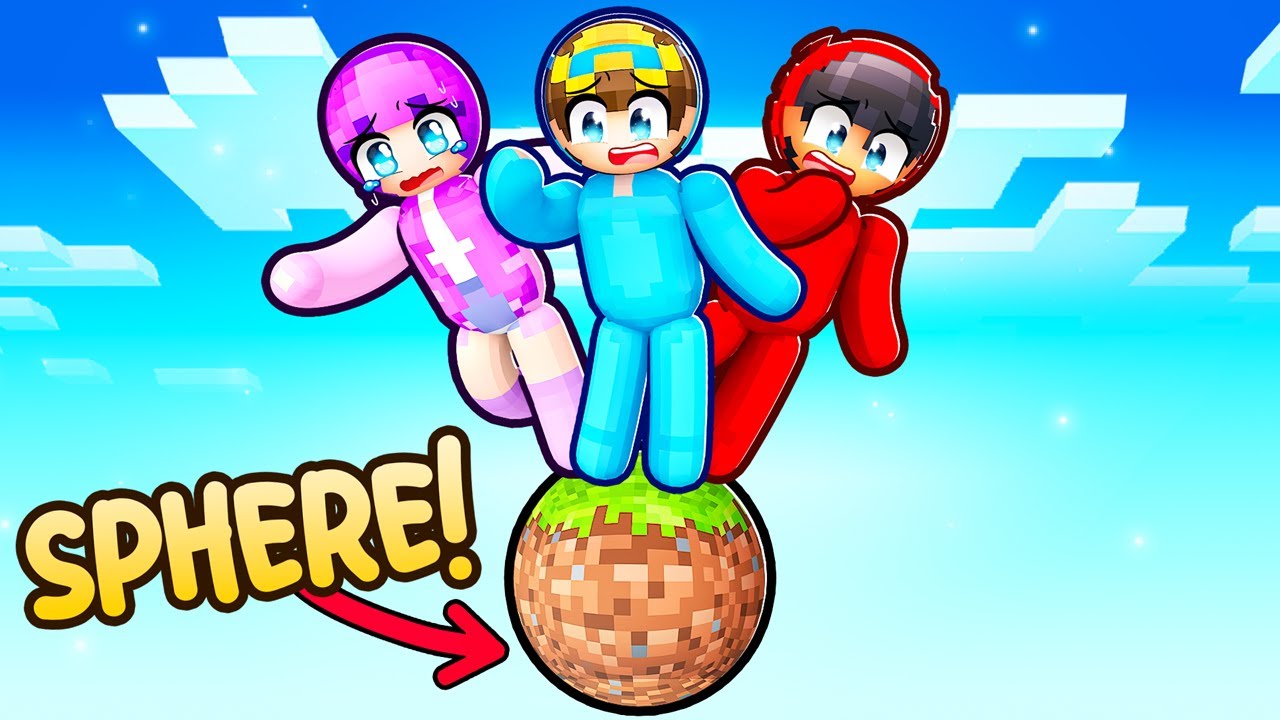 LOCKED on ONE SPHERE BLOCK in Minecraft! - Minecraft videos